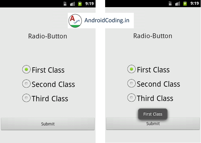 Android Tutorial on Radio-Button || android radio button example Android Tutorial on Radio-Button || android radio button example